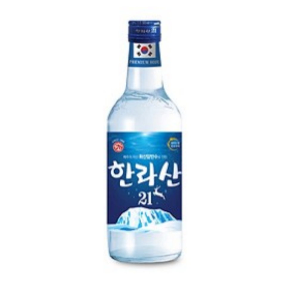 Jeju Hallasan Original Premium Soju 360ml (21% Alc)/한라산 오리지널 360ml (21 ...