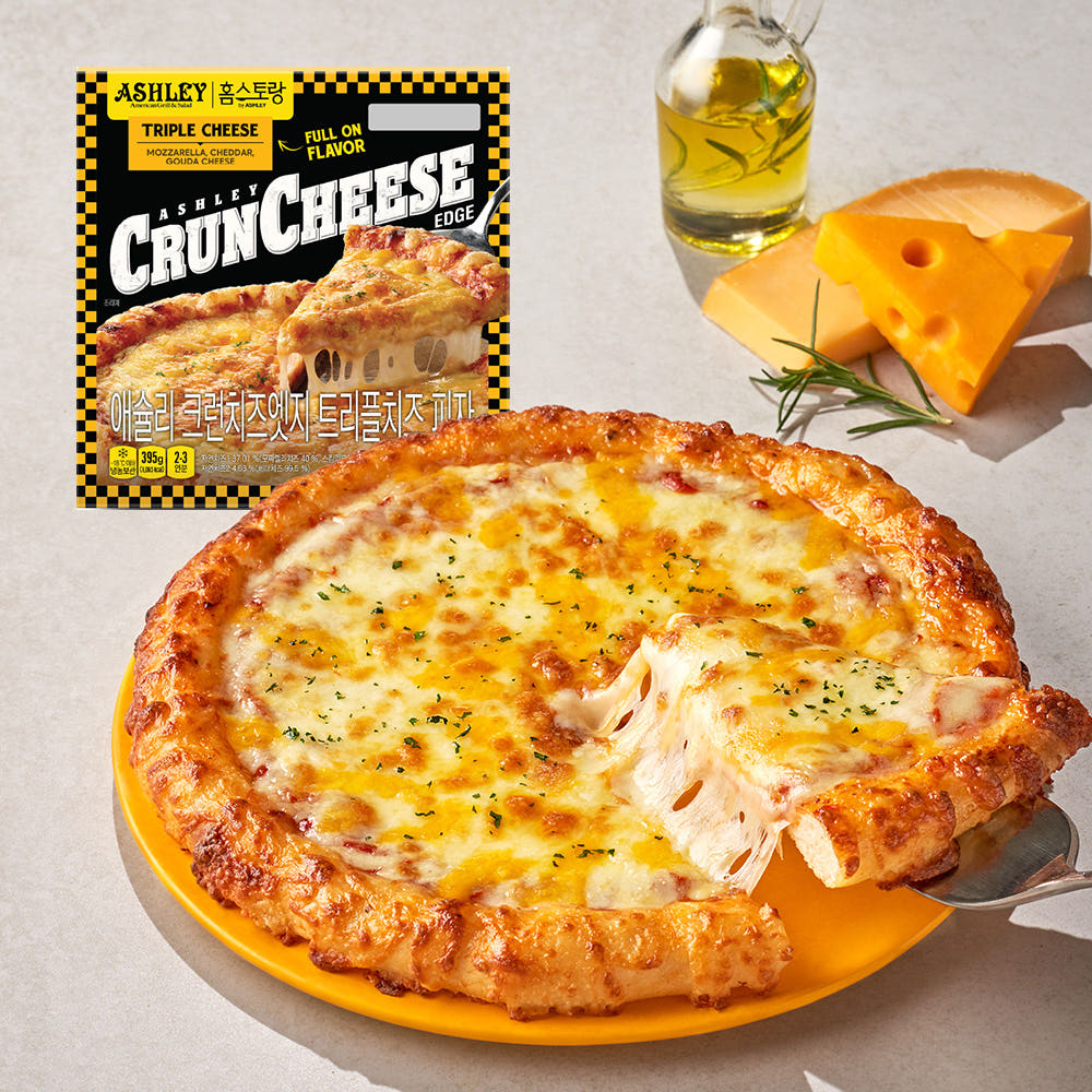 [Ashley] Crunch Cheese Edge Triple Cheese Pizza 385g / 애슐리 크런치즈엣지 트리플치 ...