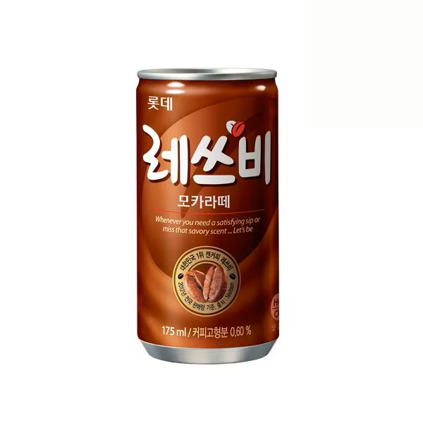 [Lotte] Let's Be Mocha Latte Coffee Drink 180ml / 롯데 레쓰비 모카라떼 180ml ...